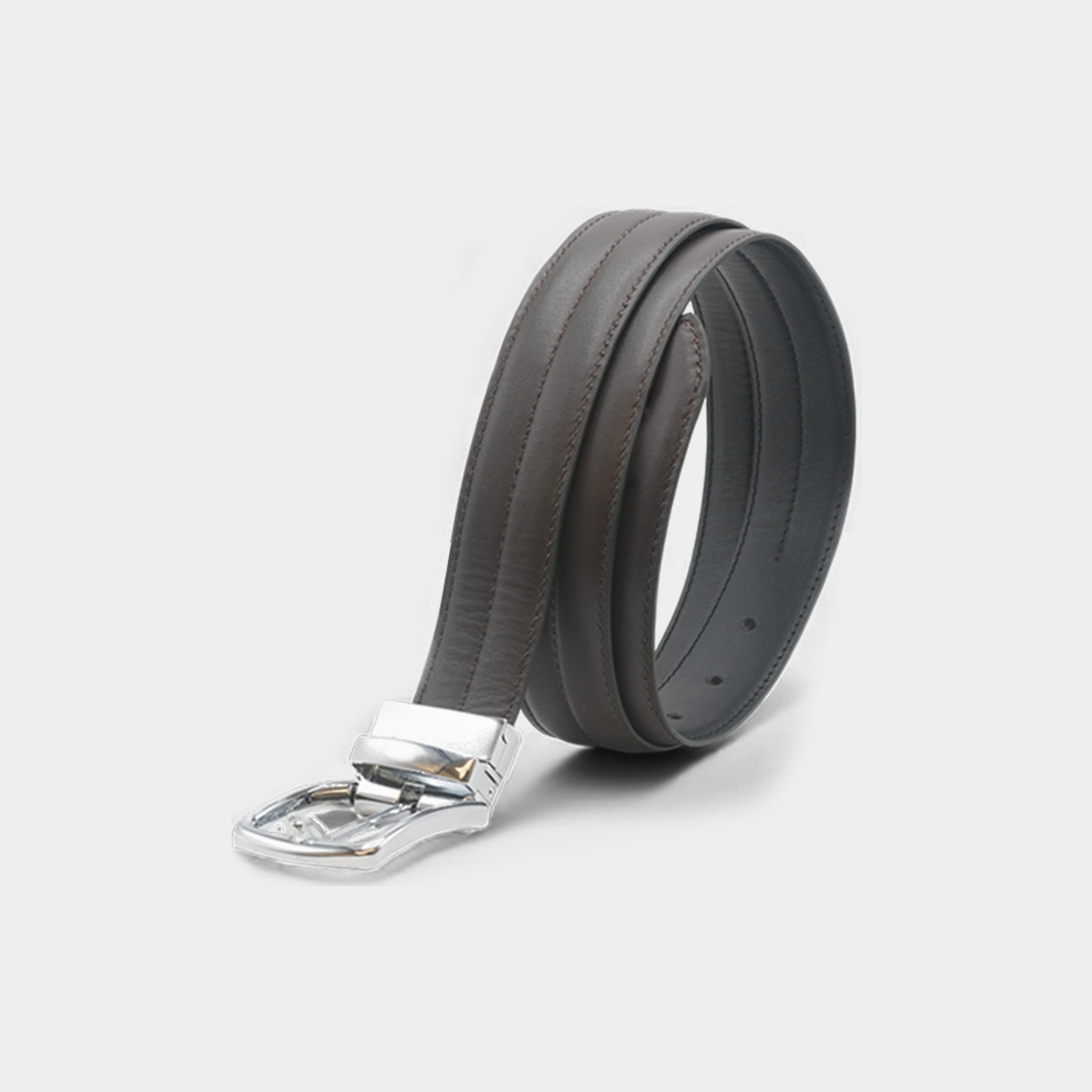 Premium Black & Brown Smart Reversible Leather Belt – FTB-BUILD ...