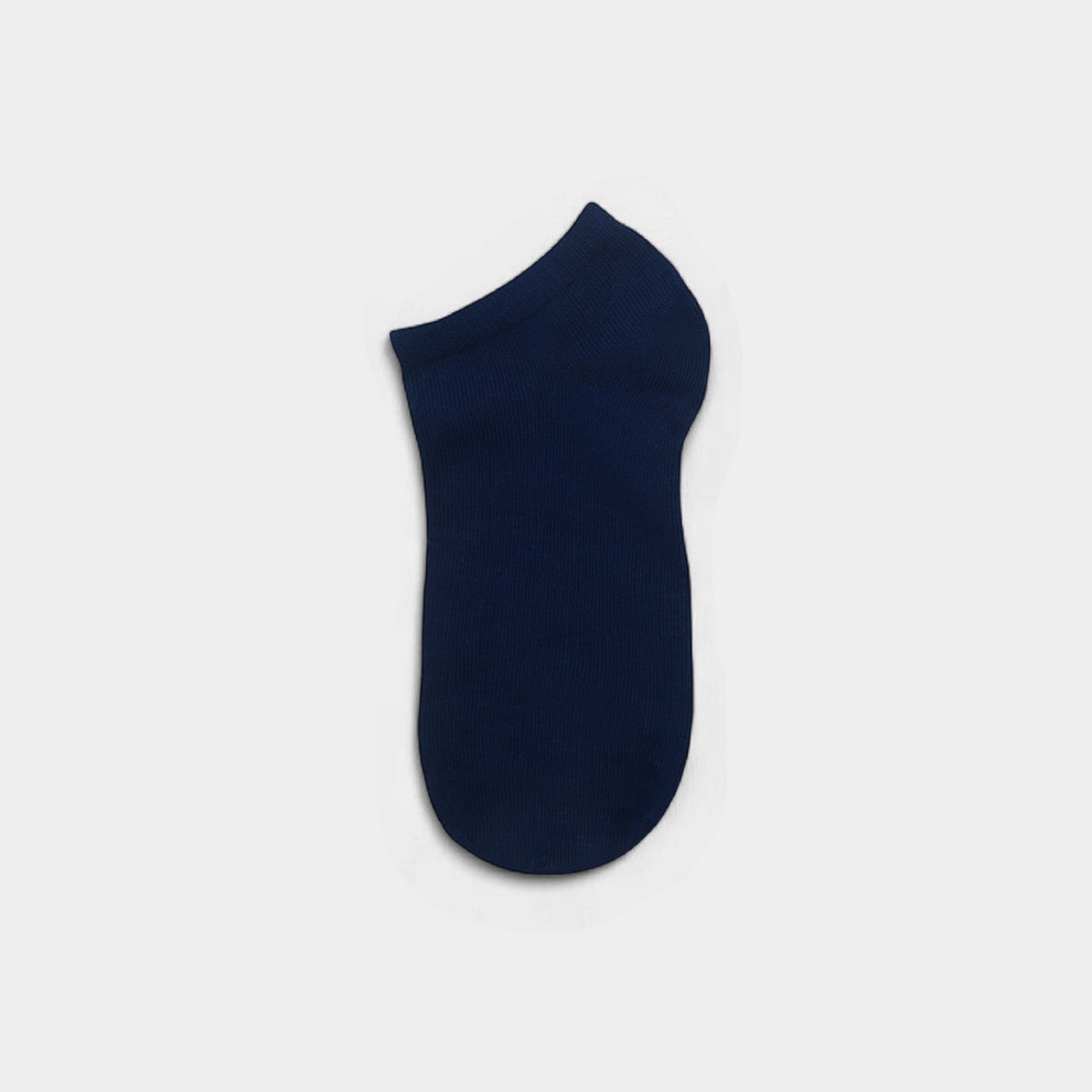 Unisex Plain Glaxy Blue Sneaker Socks – FTS04 – footlib.com